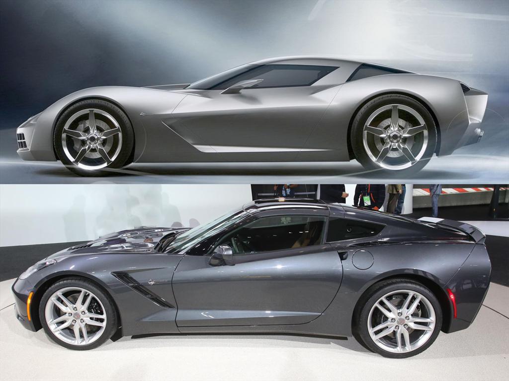 Concept vs. Corvette C7: Frente - Autocosmos.com