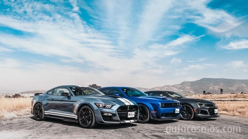 Ford Mustang Shelby GT500 vs Chevrolet Camaro ZL1 vs Dodge Challenger ...