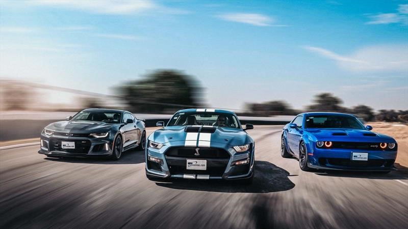 Ford Mustang Shelby GT500 vs Chevrolet Camaro ZL1 vs Dodge Challenger ...