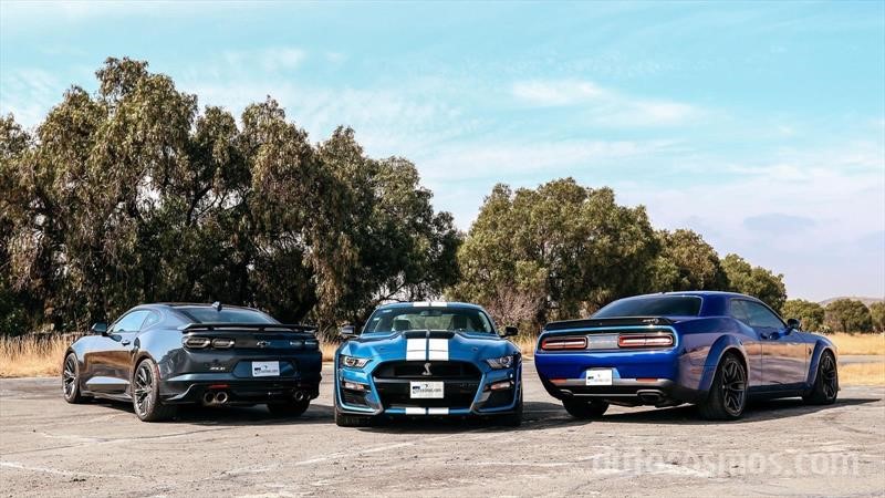 Ford Mustang Shelby GT500 vs Chevrolet Camaro ZL1 vs Dodge Challenger ...