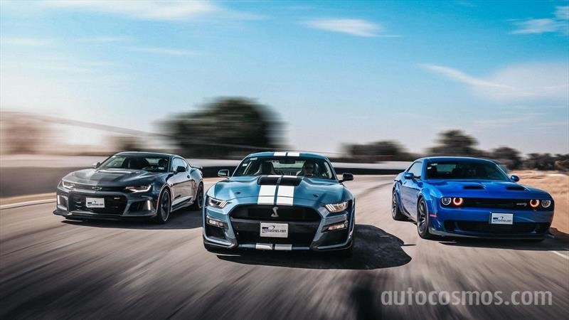 Ford Mustang Shelby GT500 vs Chevrolet Camaro ZL1 vs Dodge Challenger ...