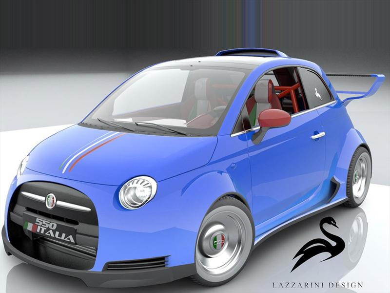 Un FIAT 500 con el motor V8 del Ferrari 458 Italia