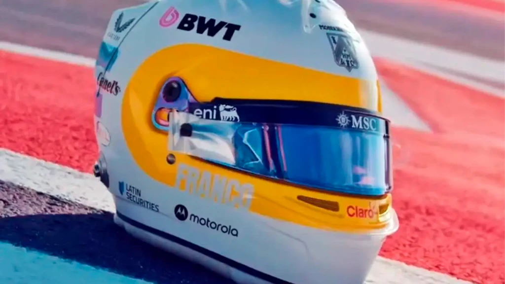 Esta es la verdad sobre el nuevo casco de Franco Colapinto