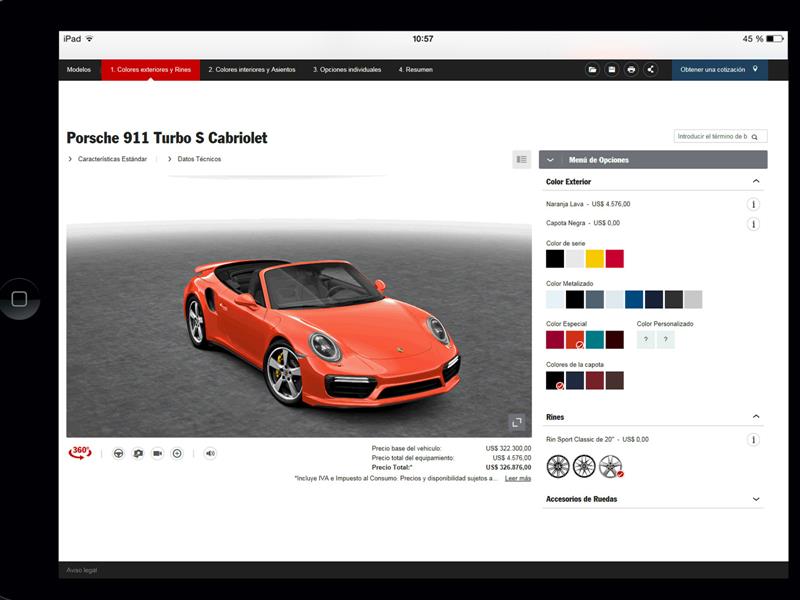 Car Configurator, lo nuevo de Porsche en Colombia