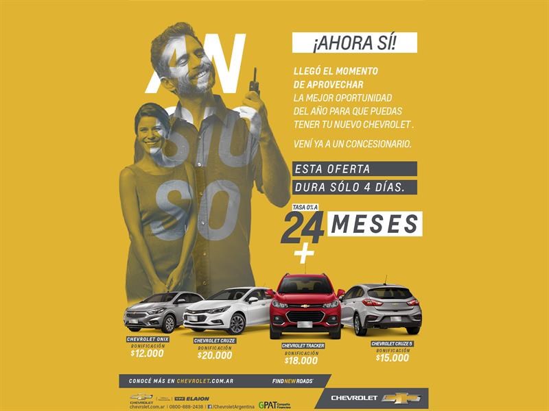 Chevrolet reabre sus concesionarios con bonificaciones para sus clientes