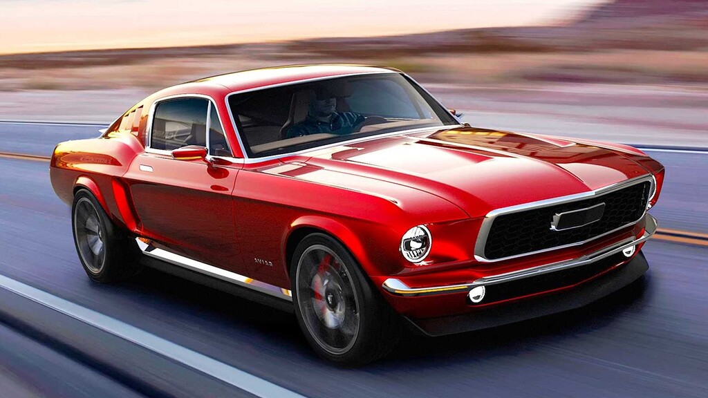 Aviar R67 es un Mustang 1967 con el poderío eléctrico del Tesla Model S