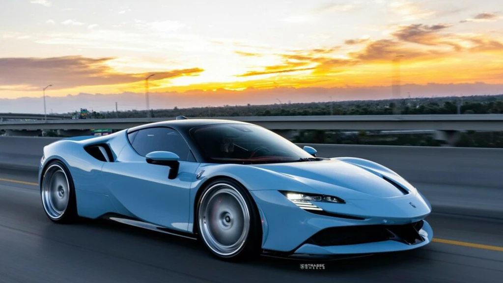 Ferrari SF90 Stradale Gulf Blue, un respiro al clásico rojo