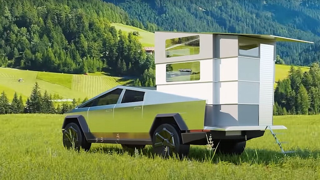 Video: así es el camper van adaptado al Tesla Cybertruck